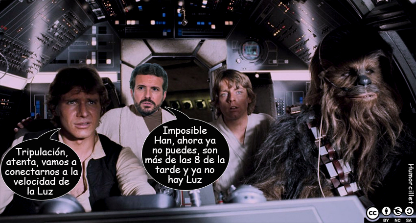 Pablo Casado en el Halcón Milenario