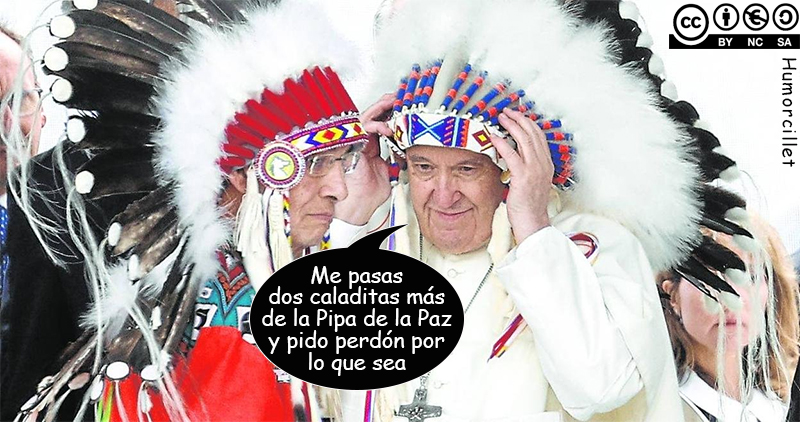 El papa Francisco pidiendo perdón por los abusos cometidos en nombre de ...